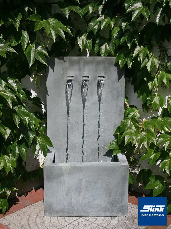 Wandbrunnen Wasserfall-Wand Zinkart Wall 3 - Gartenbrunnen ...