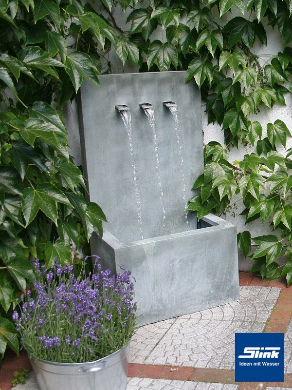 Wandbrunnen Wasserfall-Wand Zinkart Wall 3 - Gartenbrunnen ...