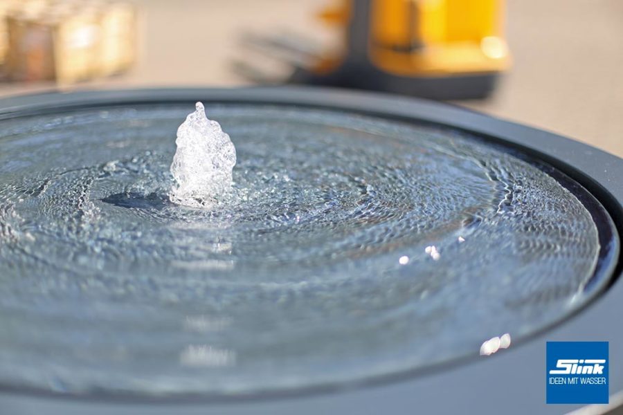 Springbrunnen Aluminium-Rundtisch - Gartenbrunnen, Wasserbecken und ...