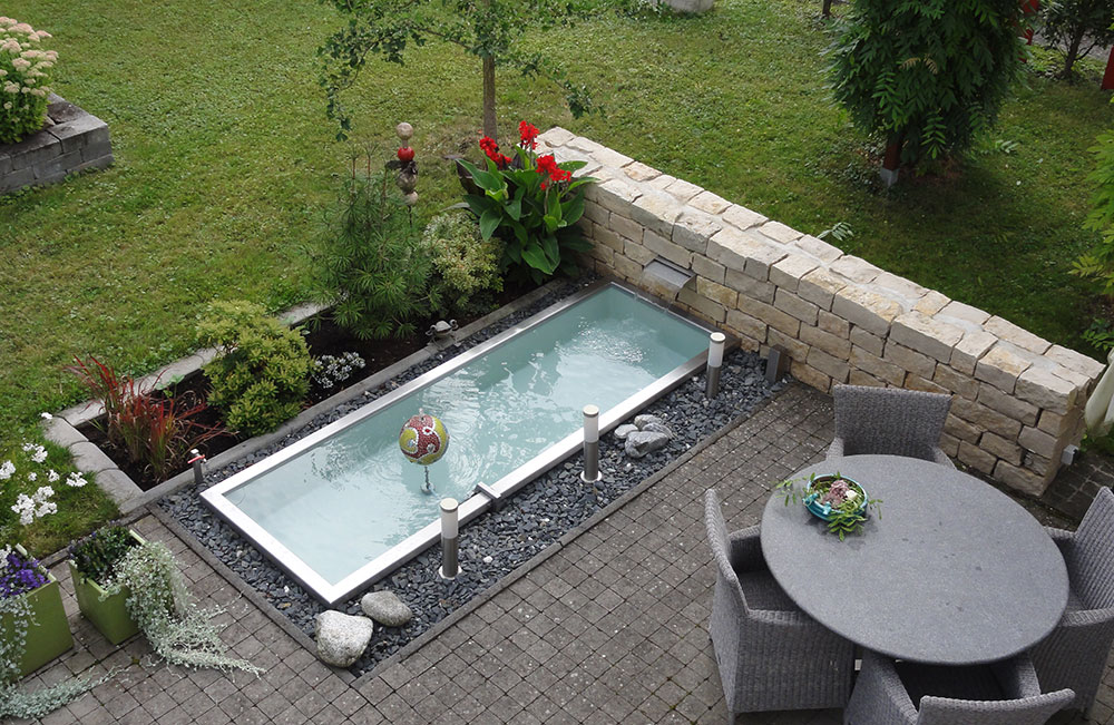 Schone Wasserbecken Rechteckig Wasserbecken Garten Bilder